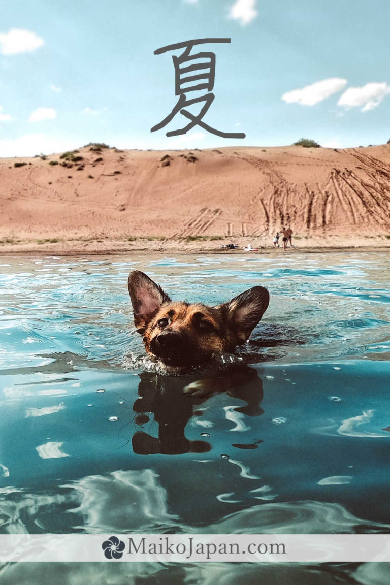 [夏] Handwritten Kanji for summer and its Readings, Radical and Usage ...