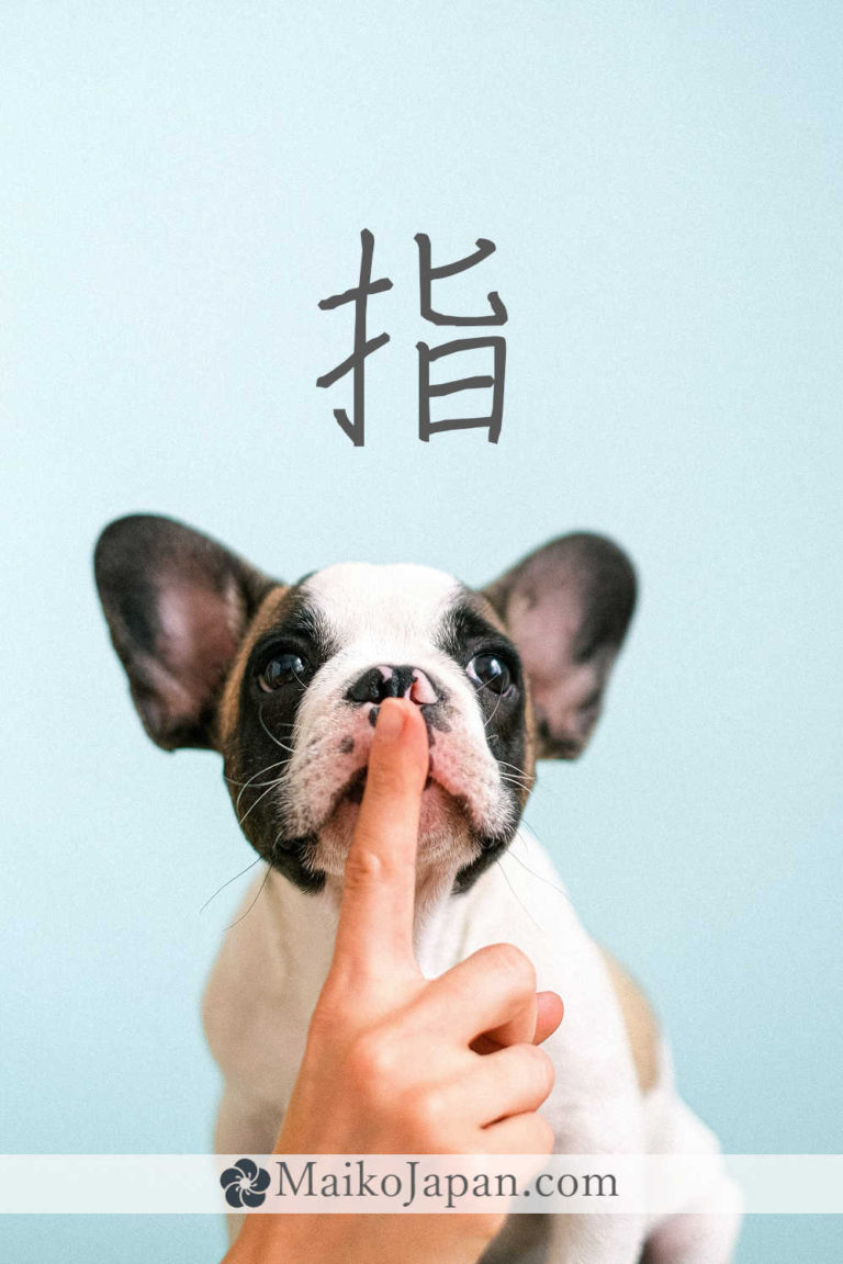 [指] Handwritten Kanji for finger and its Readings, Radical and Usage ...